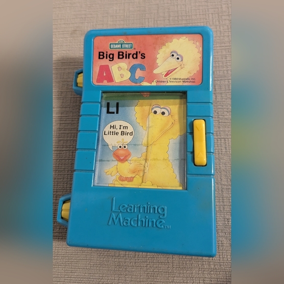 Toys | Vintage Sesame Street Big Birds Abc Learning Machine | Poshmark